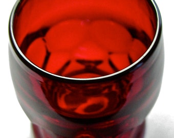 Red depression glass | Etsy