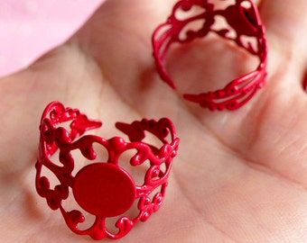 Lace filigree ring | Etsy