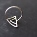 Triangle Ring Sterling Silver Made to Order by SDMarieJewelry