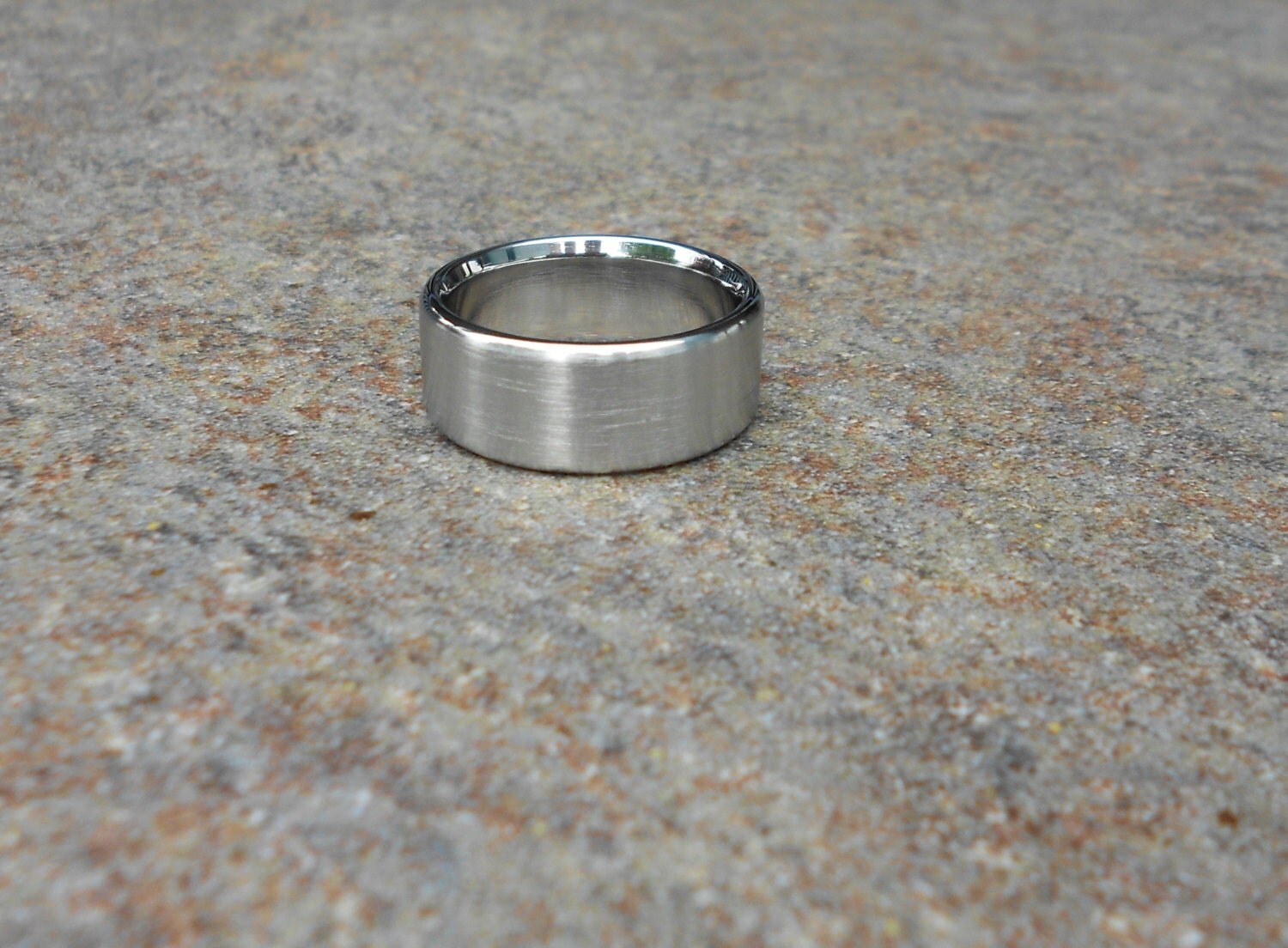 Stainless Steel Ring in Brushed Satin Finish Stainless Rings