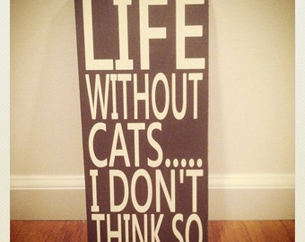 Popular items for life without cats on Etsy