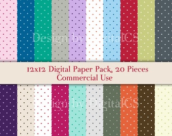 Blue chevron digital paper Navy Blue digital paper pack Polka