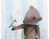 whimsical wall art by inameliart by inameliart on Etsy