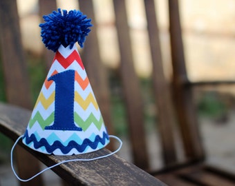 Rainbow party hat | Etsy