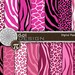 Pink Animal Print Digital Paper & Printable Backgrounds