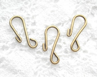 Solid brass hooks | Etsy