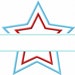 Split Star Applique Machine Embroidery Design 5 Sizes