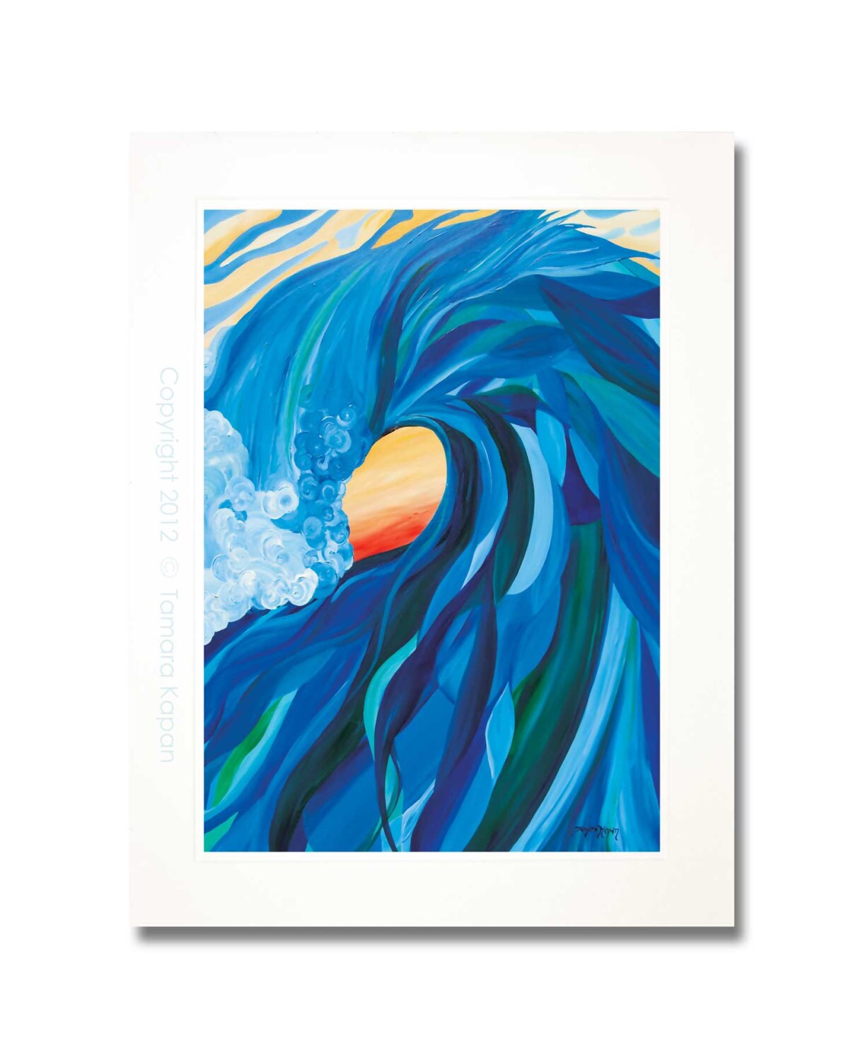 Surf Art Ocean Decor// Abstract Wave Art Print by Tamara Kapan