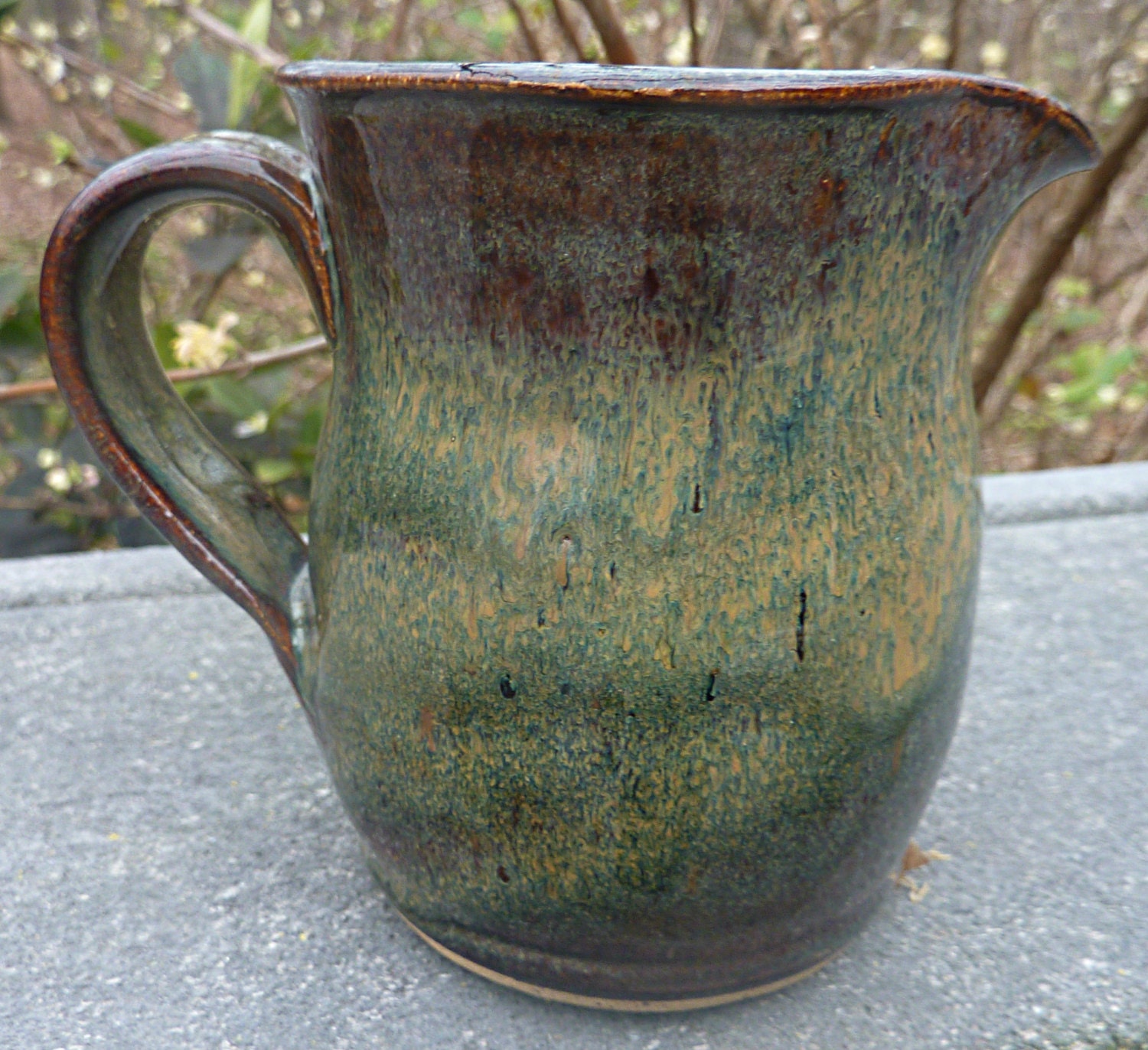 Small Waterfall Pitcher Seagrove Pottery