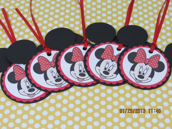Minnie Mouse Favor/Gift Tag and by ScrapbookSolutions on Etsy