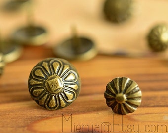 20 PCS Vintage Metal Push Pins - Iron Push Pin - Thumbtack - Drawing Pin