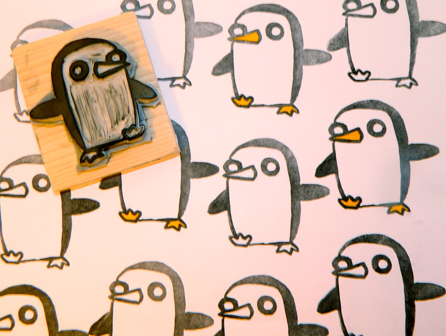 Adventure Time Dancing Gunter Penguin Hand by KittysNotionCorner