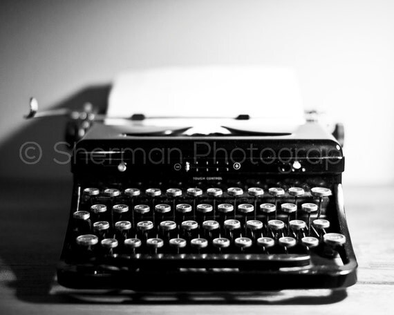 Photo Typewriter Typewriter Print Vintage Photo Noir