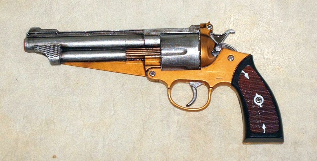 Steampunk Cowboy Gun Victorian Gothic Wild West Revolver