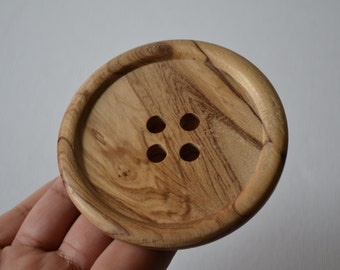 Large wood button | Etsy