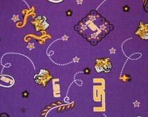 Popular items for lsu fabric on Etsy