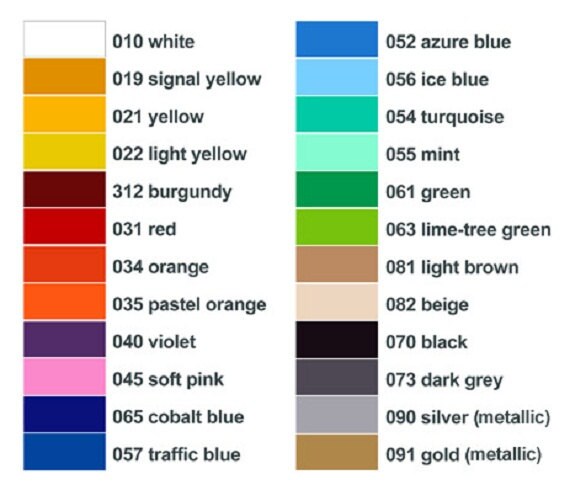 24in x 3ft Oracal 651 Vinyl Roll Sold by the YARD