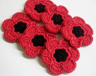 Poppies applique | Etsy