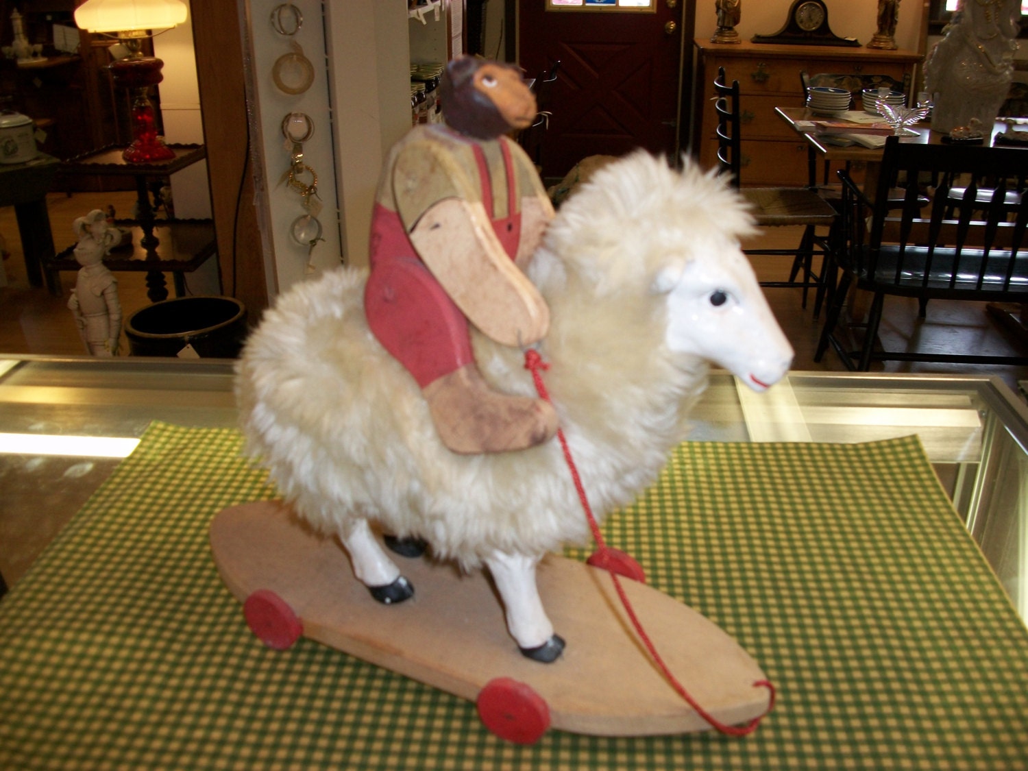 Monkey Sheep Cute Monkey And Sheep In Birthday Party Royalty Free