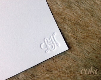 Blind embossed | Etsy