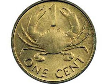 Coin Connoisseur Crab Coin Duo Two crab coins Seychelles