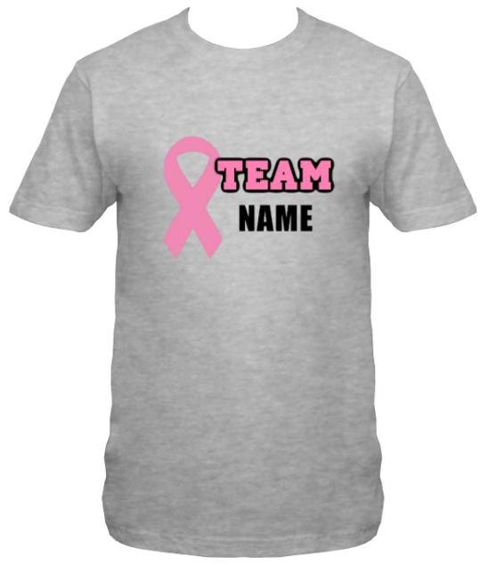 Team Name Personalized Breast Cancer T Shirt By Cancersupportwear