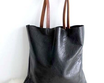 Popular items for raw leather tote on Etsy