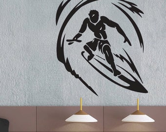 Popular items for surfer on wave on Etsy