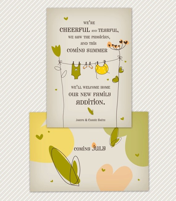 Printable DIY Pregnancy Announcement