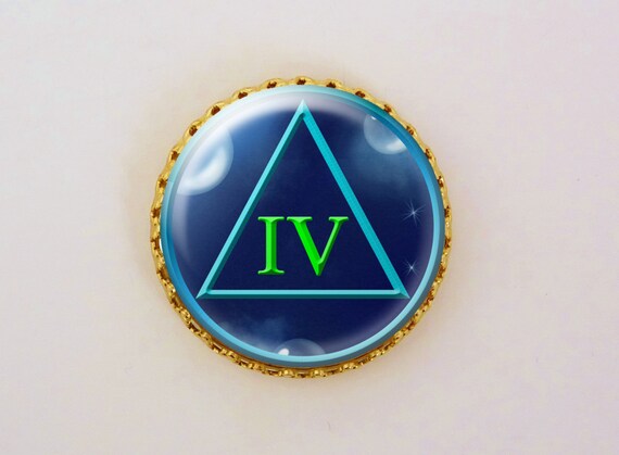 CUSTOM AA Medallion Sobriety Chip AA by HappyJoyousnFree on Etsy