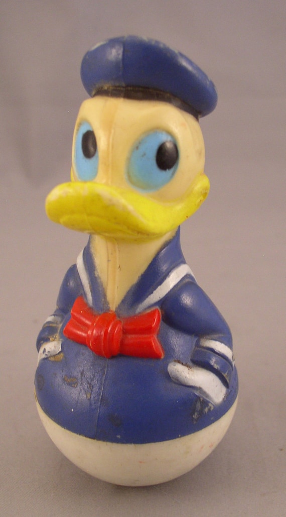 Donald Duck Rolly Polly and Rattle Walt Disney 1975 Hong Kong