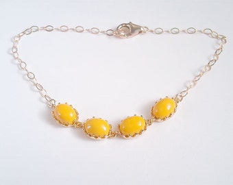 Popular items for mustard stone on Etsy