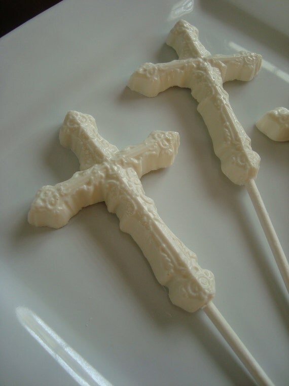 Communion Chocolate Lollipops