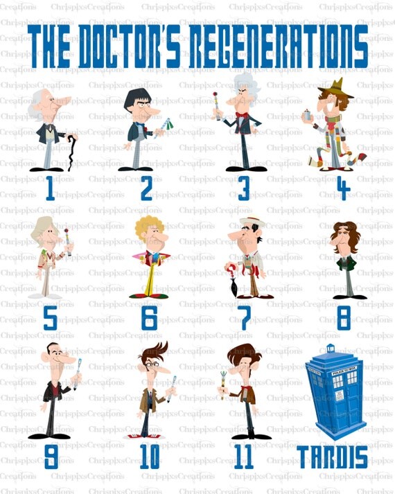 Instant Download Doctor Who Numbers Baby by ChrispixsCreations