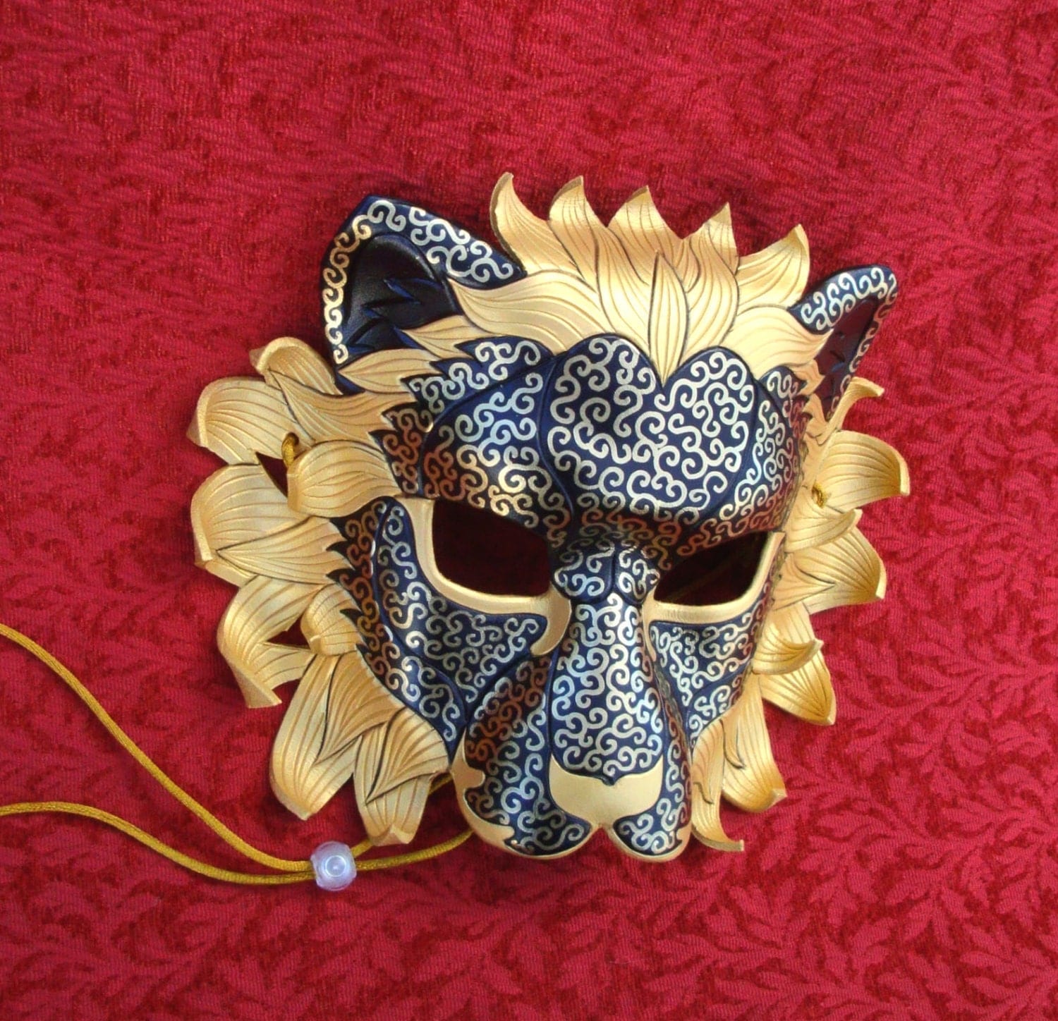 Venetian Lion Mask... handmade limited edition leather lion