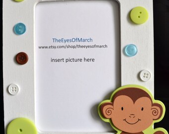 Monkey picture frame | Etsy