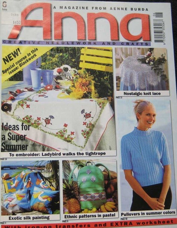 Anna burda magazine creative needlework crafts - vametmeta