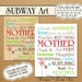 Printable MOTHER Typography Subway Art Wall by DesignsbyLindaNee