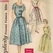 1950s Simplicity 2505 Vintage Sewing Pattern Misses Half Size