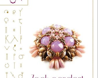 Jewellry pattern pendant tutorial / pattern by beadsbyvezsuzsi