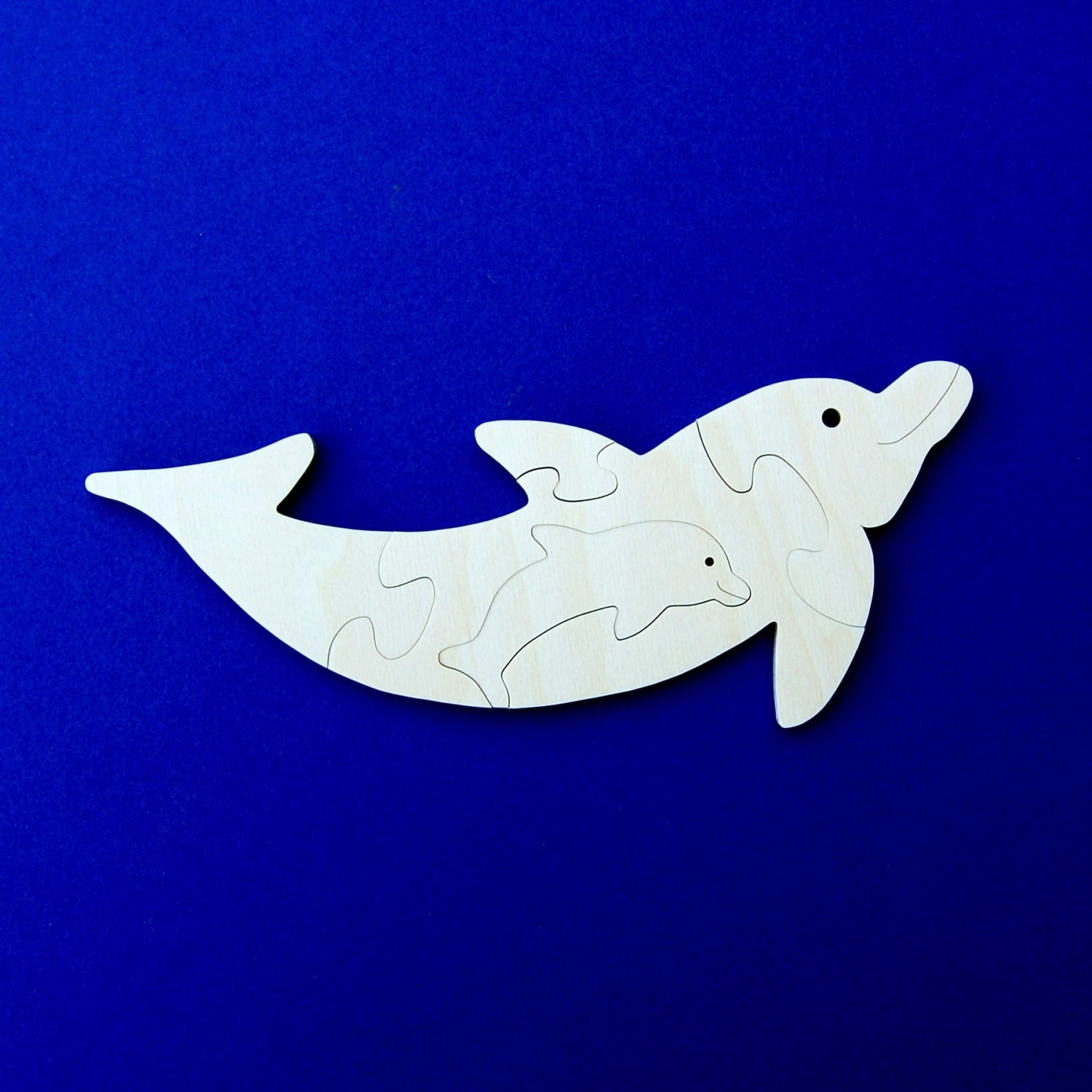 Dolphin Puzzle Wood Puzzle for Kids Dolphin Party Kids