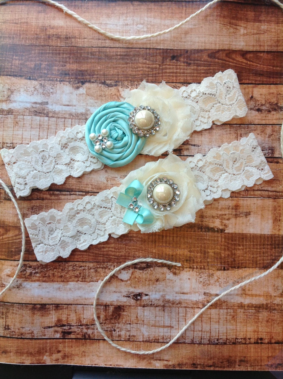 Garter/ wedding garter / TIFFANY BLUE / bridal garter/ lace garter ...
