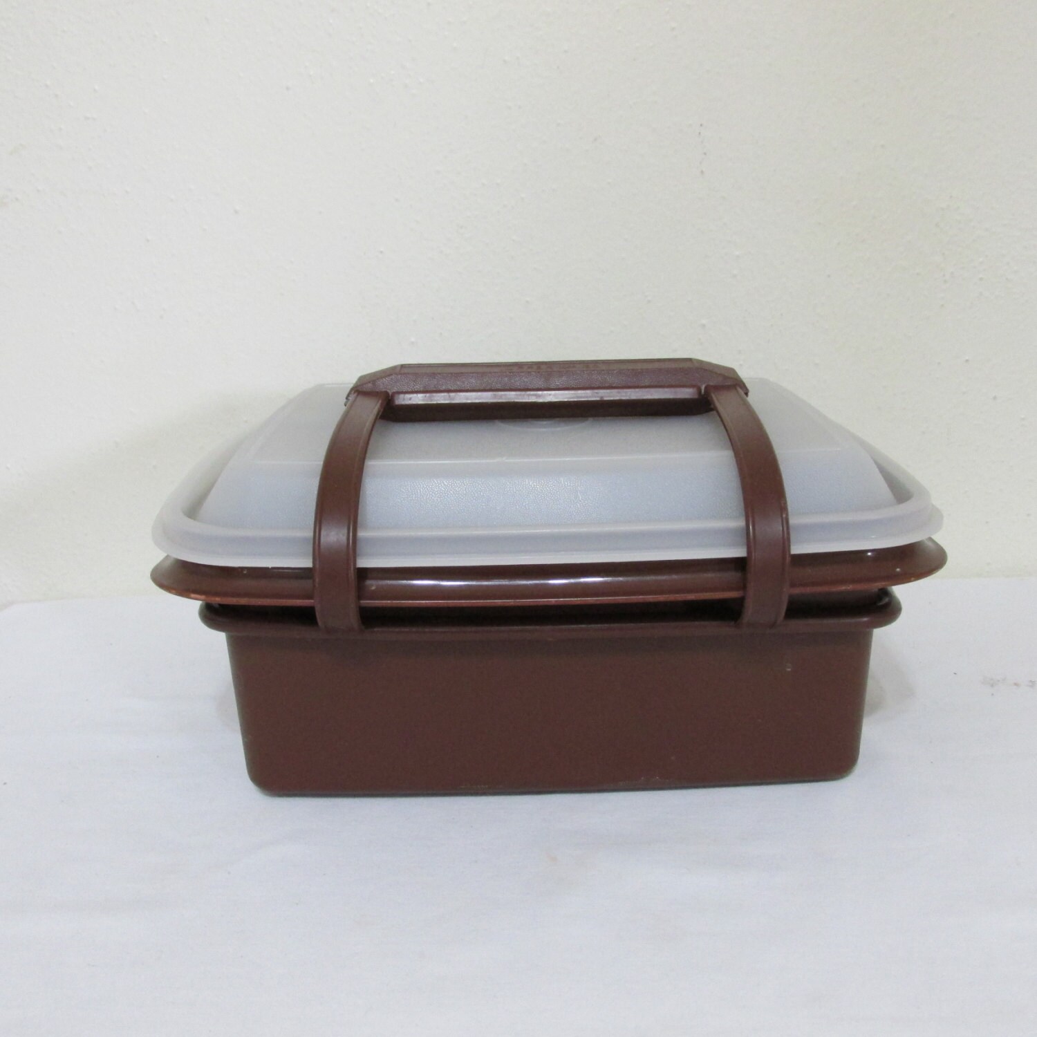 Tupperware Lunch Box Chocolate Brown