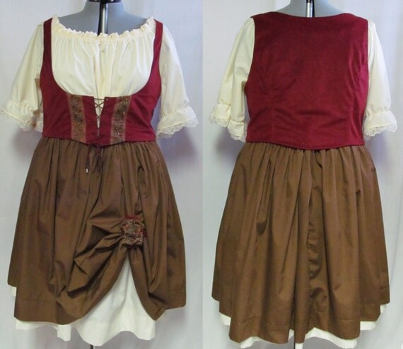Medieval Rennaisance Faire Barmaid Larp Costume Adult