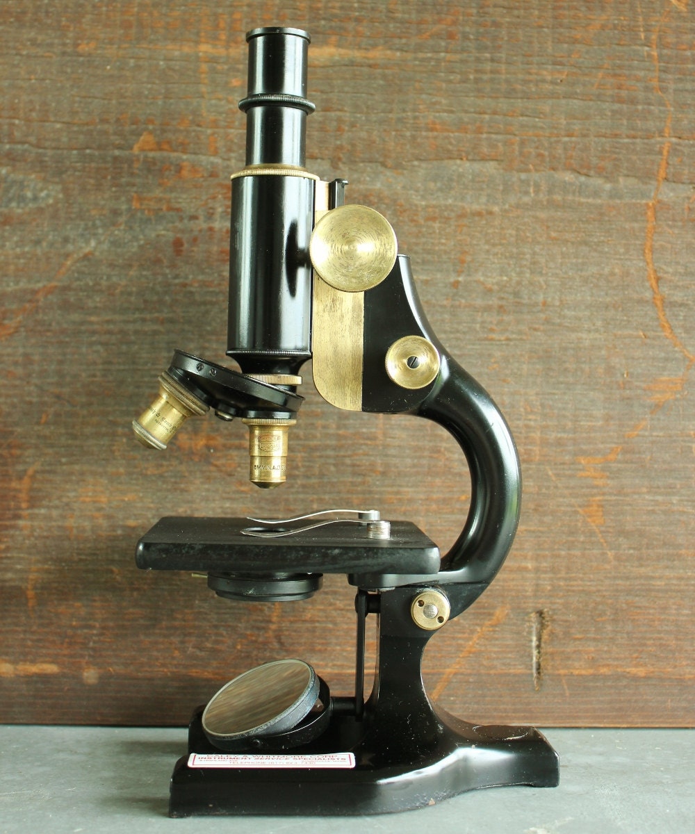 Vintage Brass Spencer Laboratory Microscope