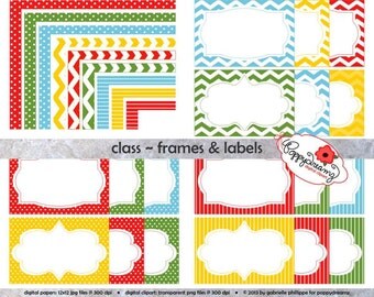 French Poodle Borders: Clip Art Pack 300 dpi by poppydreamz
