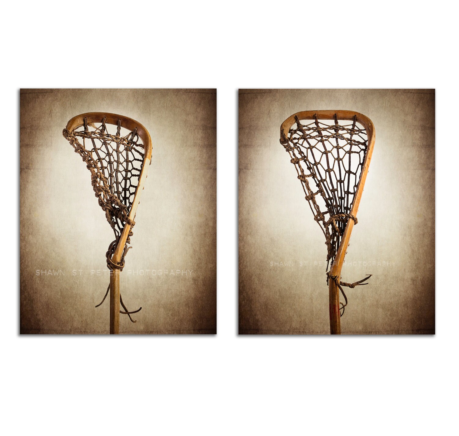 FLASH SALE til MIDNIGHT Set of two Vintage Lacrosse Sticks