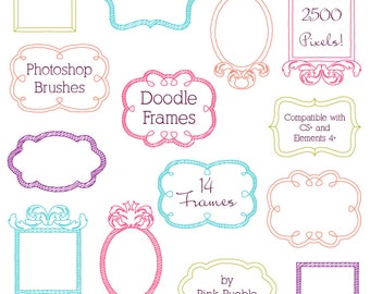 Doodle border | Etsy