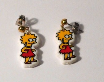 Popular items for simpsons earrings on Etsy