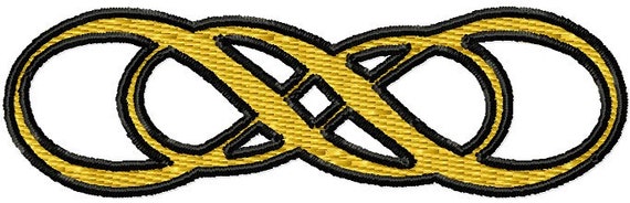 Instant Download Double Infinity Symbol Embroidery Design